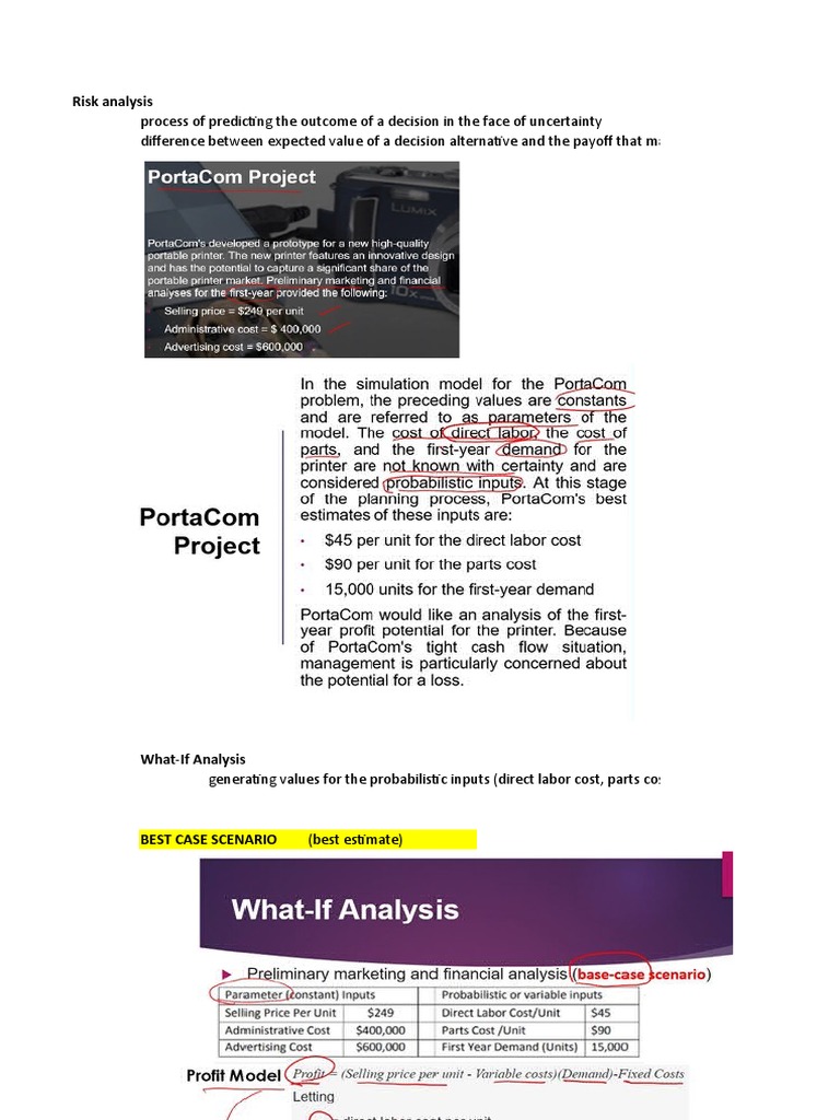 Module 6 Risk Analysis and Simulation Excel Template | PDF ...