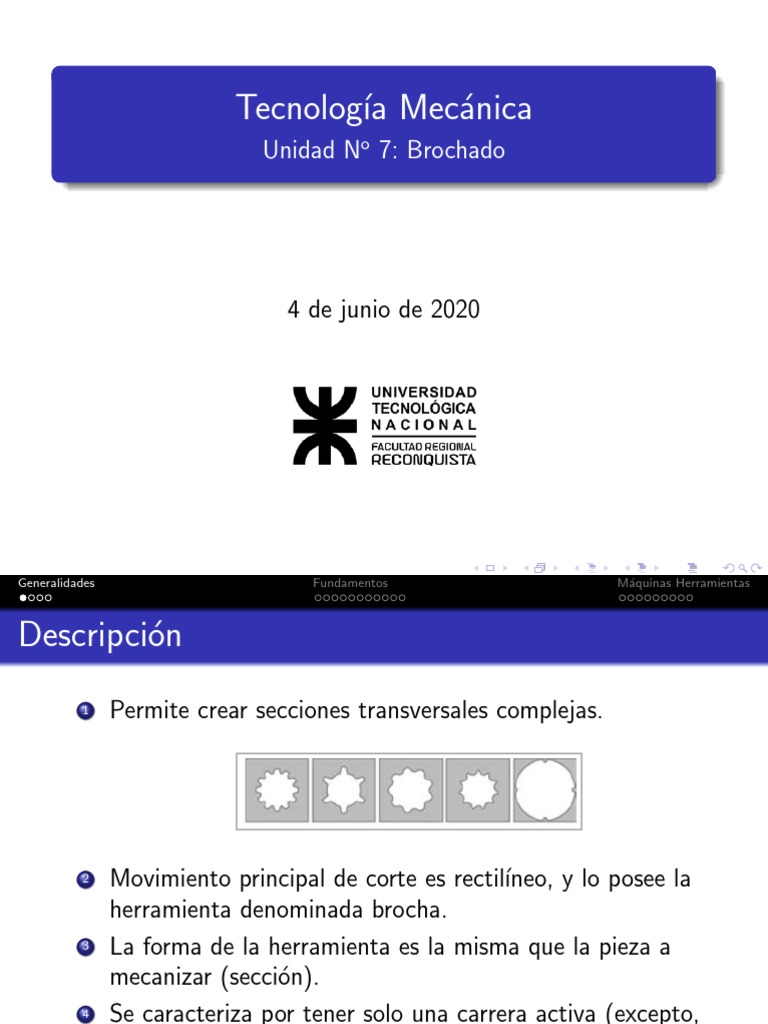 Presentacion BROCHADO | PDF | Mecanizado | Herramienta de máquina