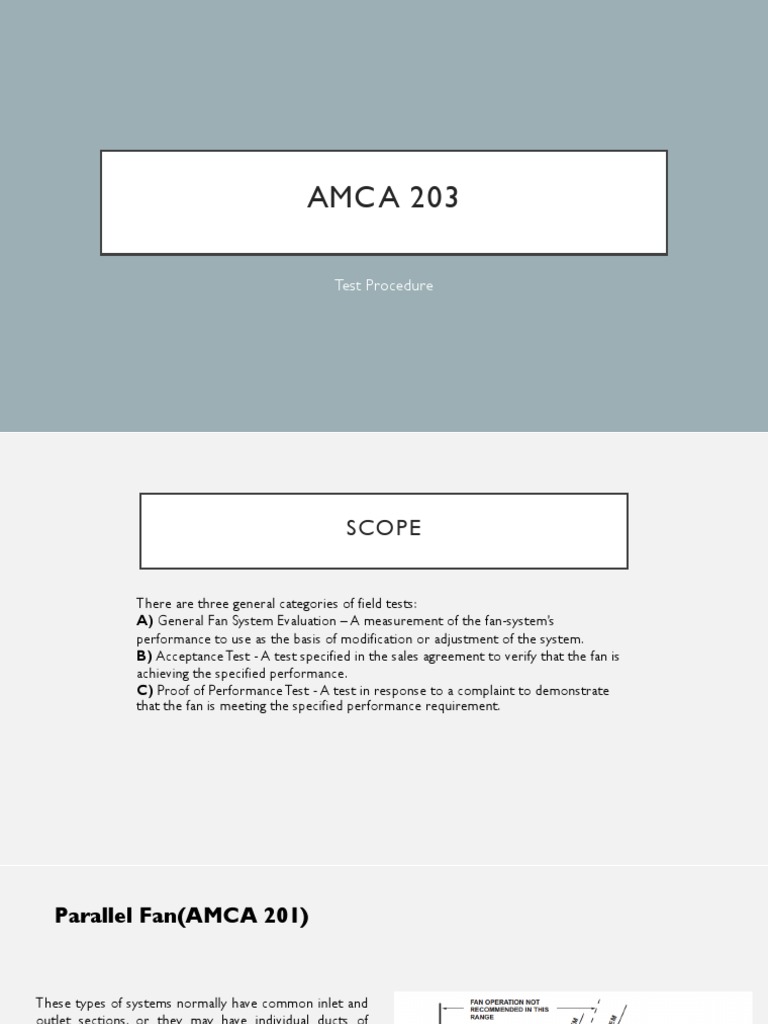 Review On AMCA 203 | PDF | Pressure | Flow Measurement