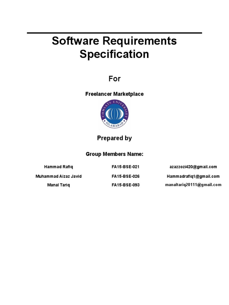Software Requirements Specification | PDF | Android (Operating System) | Graphical User Interfaces