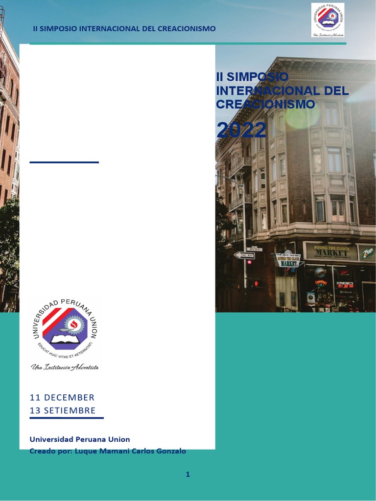 Informe Simposio | PDF | Creacionismo | Evolución
