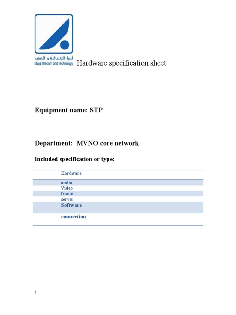 STP Specification | PDF | Computer Network | Computer Networking