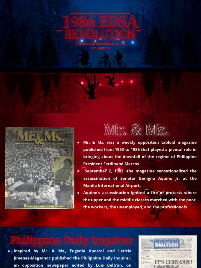 A History of Journalism in The Philippines: 1986 Edsa Revolution | PDF | Philippines | Newspapers