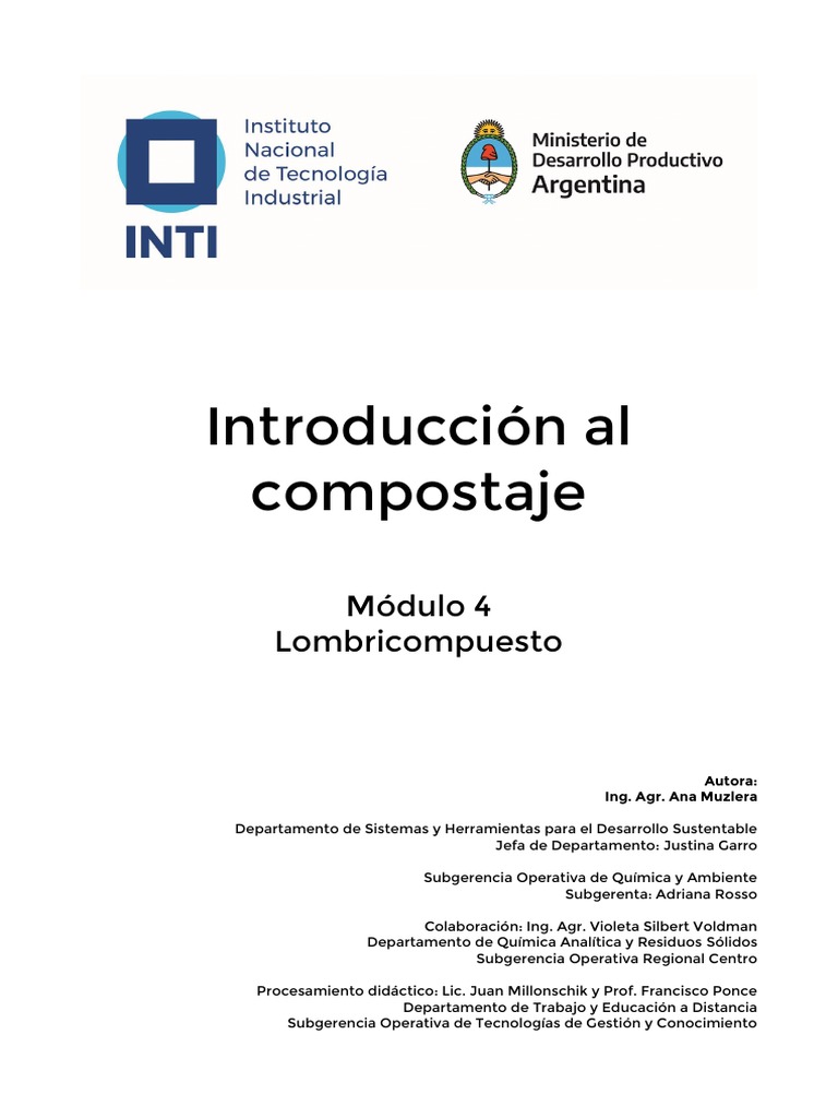 INTI - Curso Introducción Al Compostaje - Módulo 4 | PDF | Compost