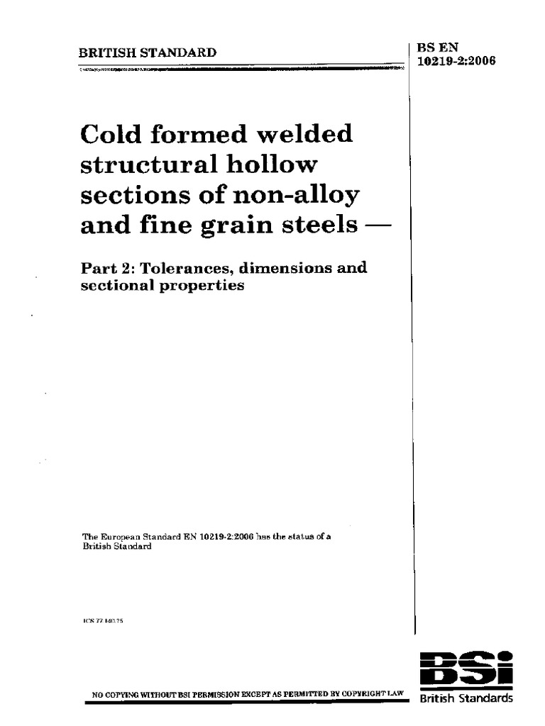 En 10219-2 2006 | PDF