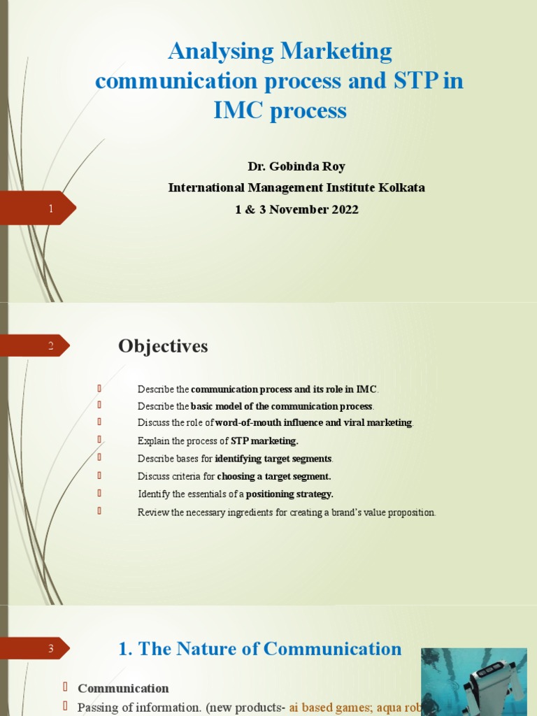 Topic 4 - Analysing Marketing Communication Process and STP in IMC ...