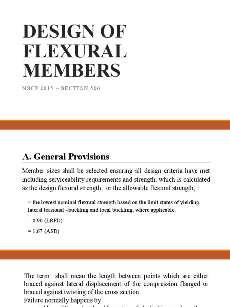 Flexural Member Design Guidelines | PDF | Buckling | Strength Of Materials