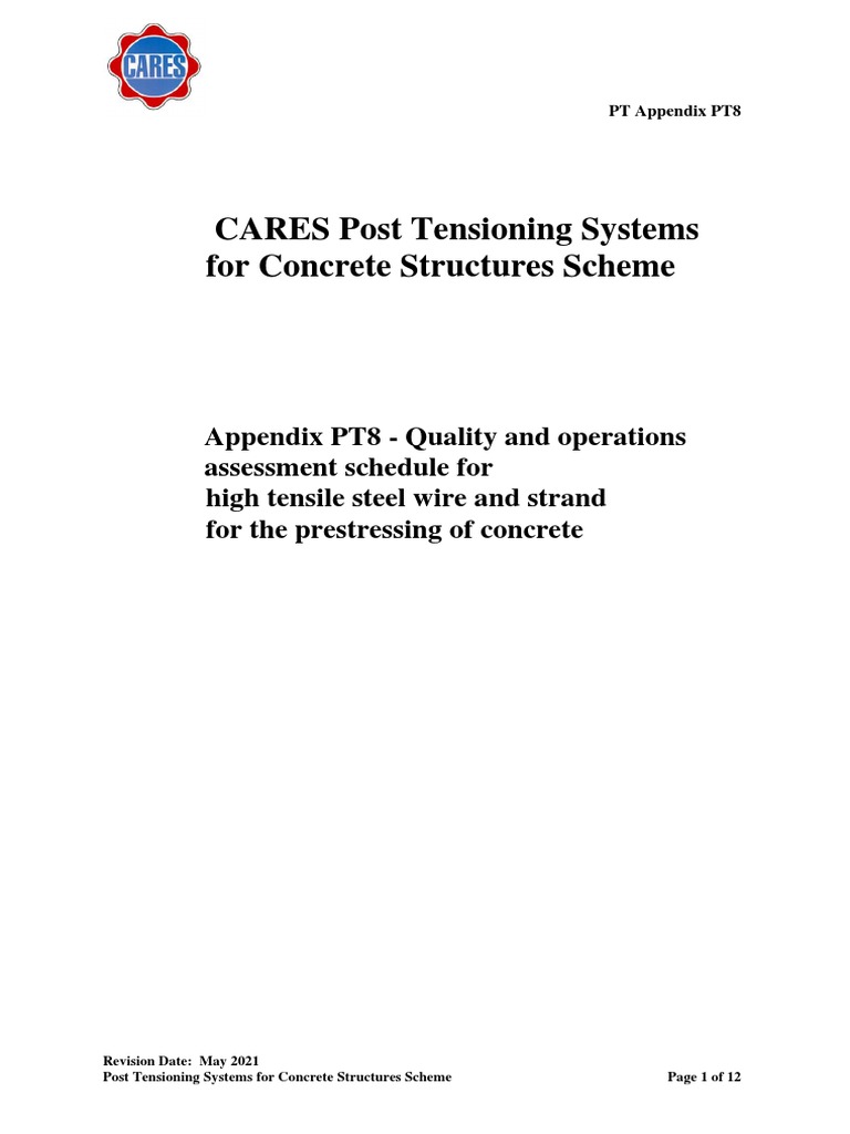 Appendix PT8 Rev 5 May 2021 | PDF | Iso 9000 | Wire