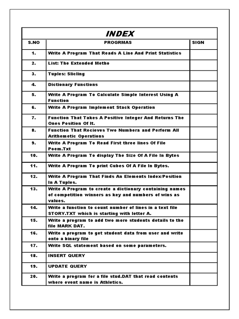 Index | PDF | Programming | Computer Program