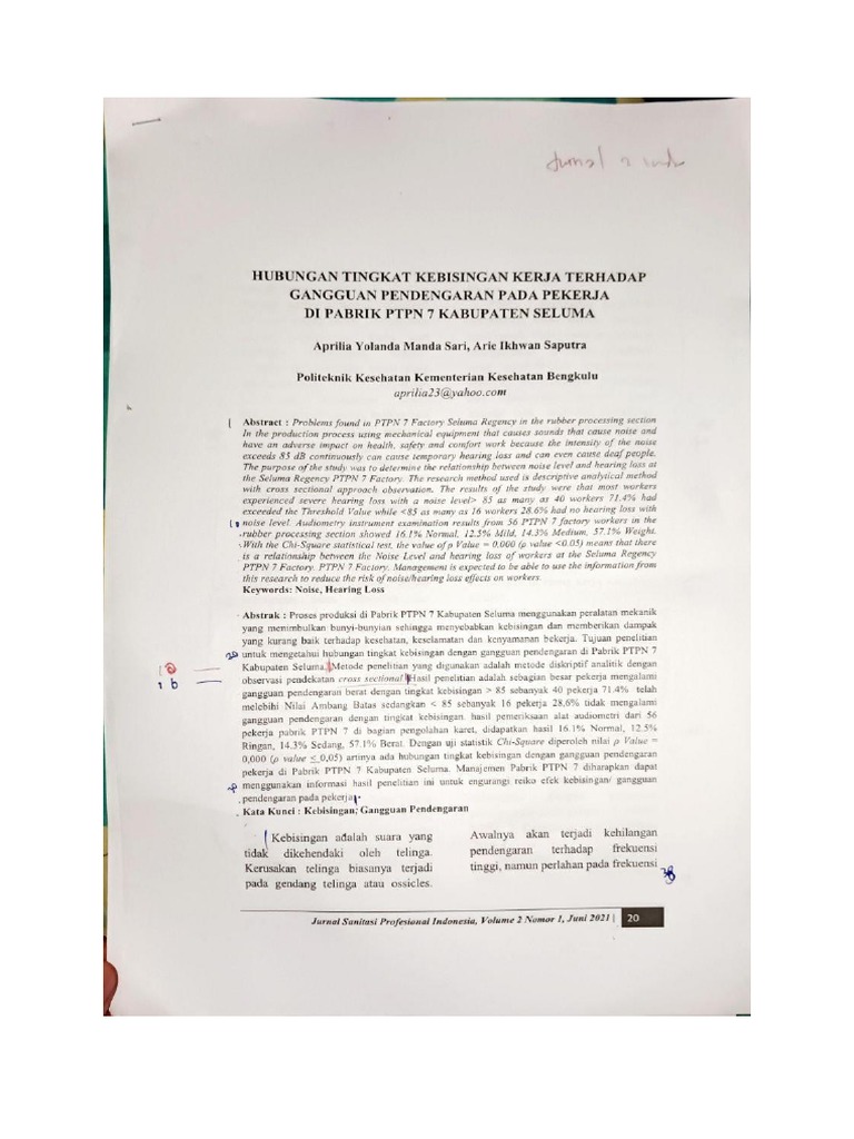 Dimas Andy Setyawan - 10320055 - Analisis Artikel Jurnal Nasional 2 - Strobe | PDF | Cohort ...