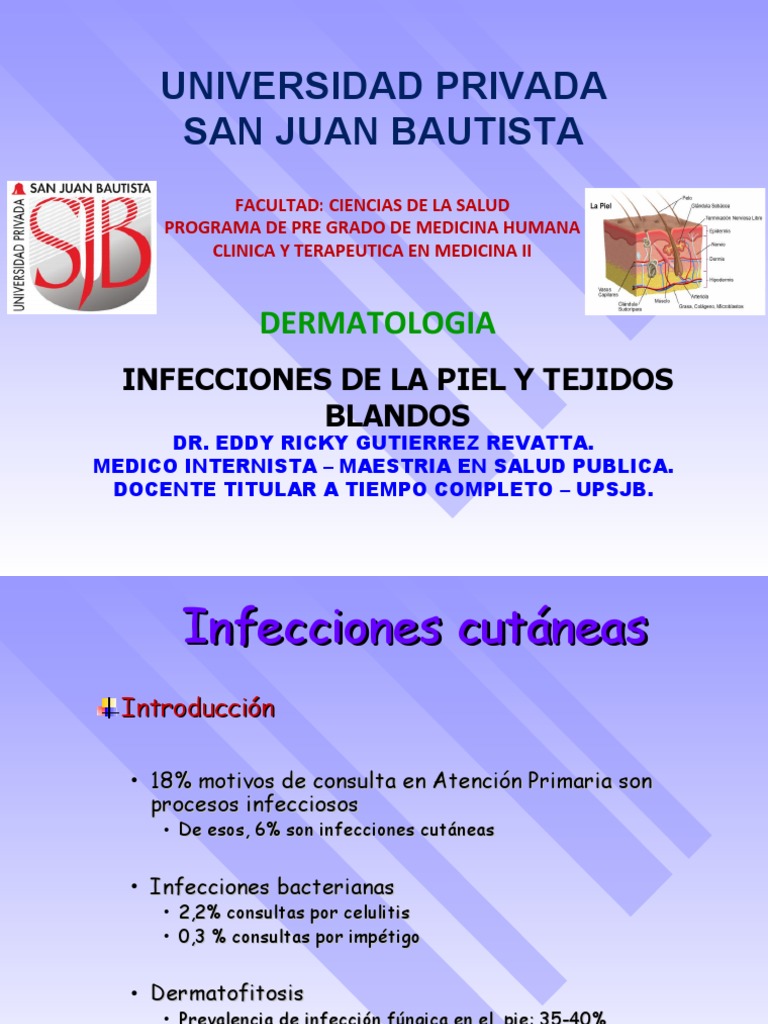 Infeccion de Piel y Tejidos Blandos Upsjb | PDF | Herpes Simple | Especialidades Medicas