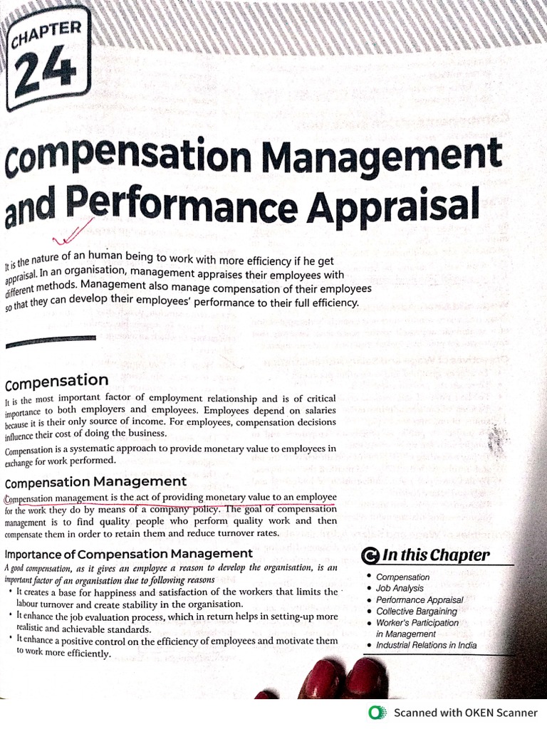 Compensation and Performance Appraisal | PDF