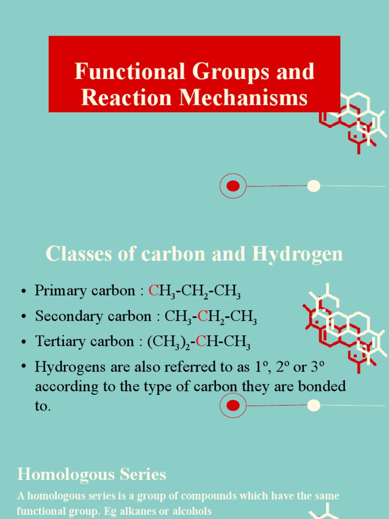 Intro To Functional Groups and Homologous Series | PDF | Functional ...