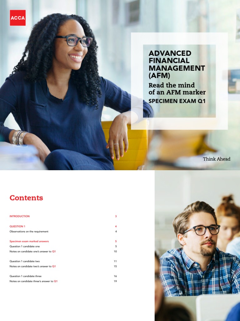 Read The Mind of AFM Marker Q1 | PDF | Spreadsheet | Evaluation