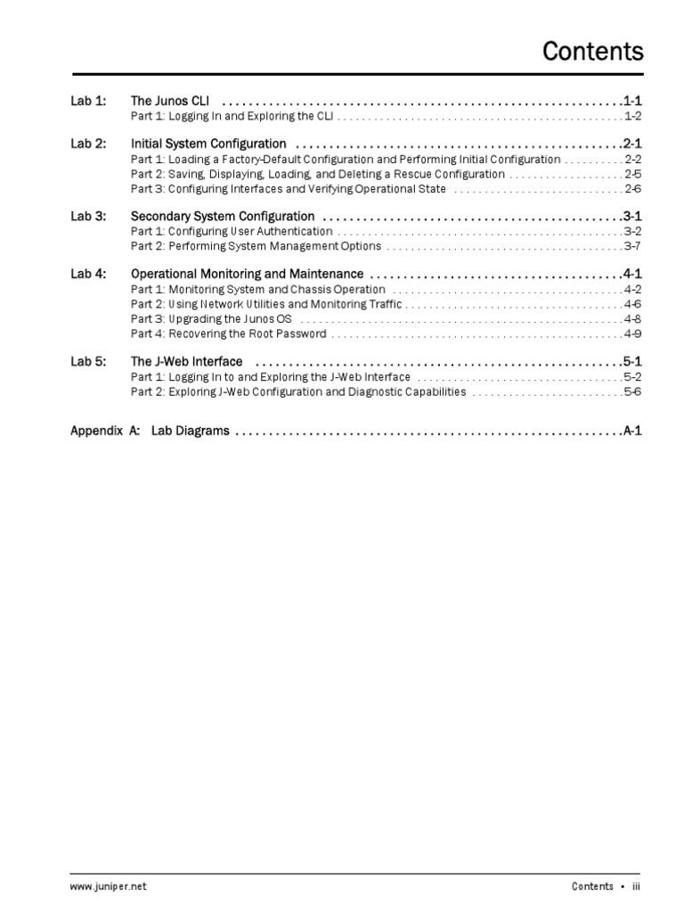 Junos CLI: Lab Guide for Beginners | PDF | Command Line Interface | Radius
