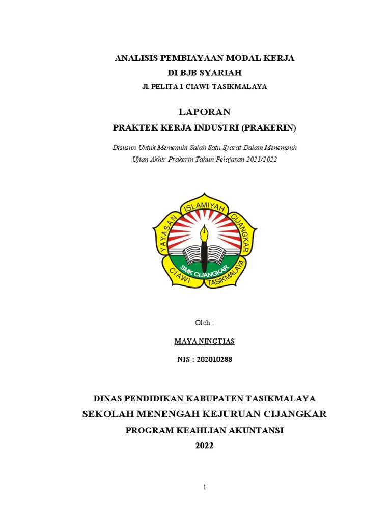 Laporan PKL Maya Ningtias Xii Ak 11 | PDF