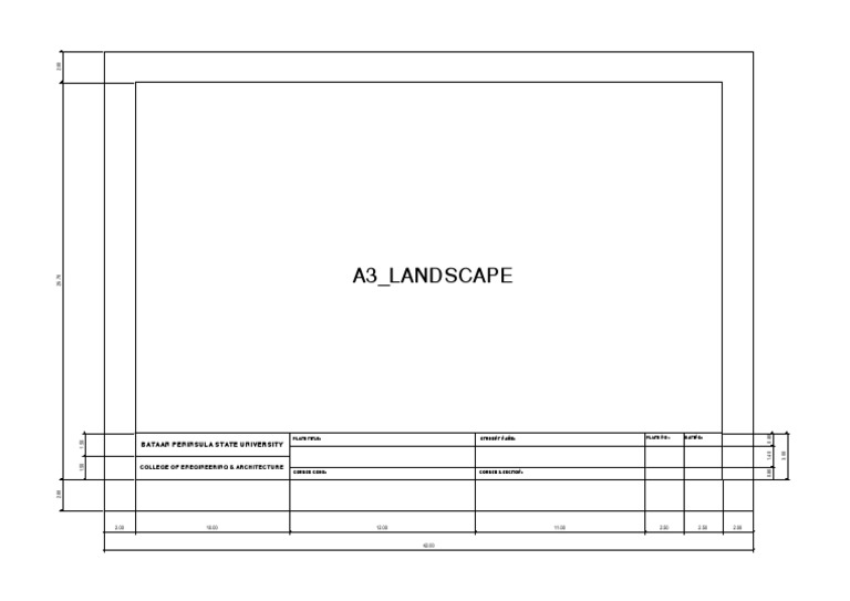 A3 - Landscape Title Block Template | PDF