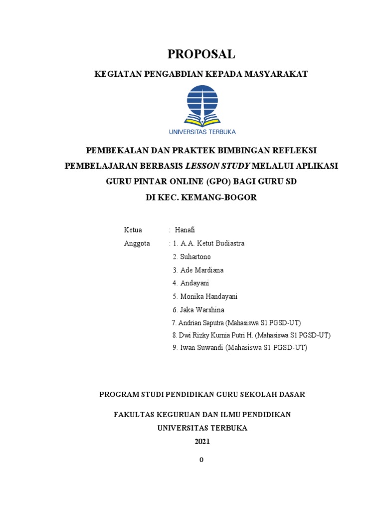 Proposal PKM Skema 2021 | PDF