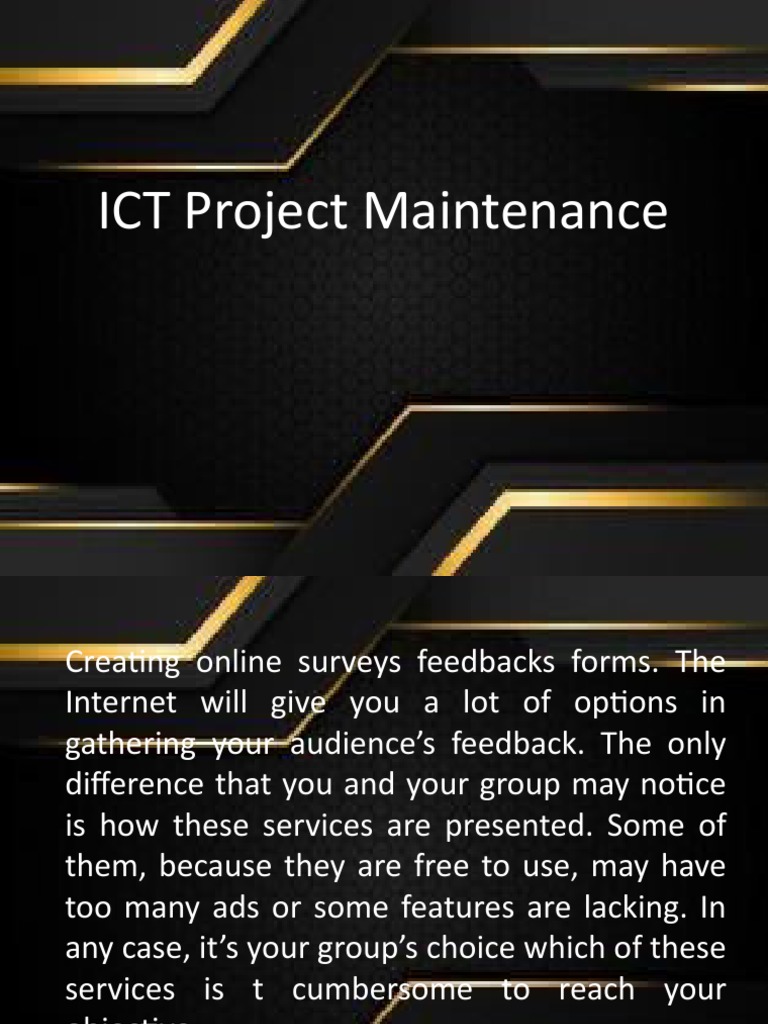 ICT Project Maintenance | PDF | Educational Technology | Google+