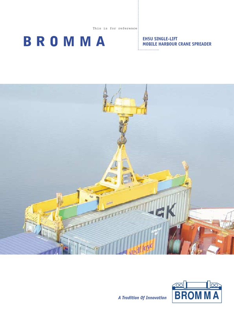Bromma, Eh 5 U | PDF | Crane (Machine) | Manufactured Goods