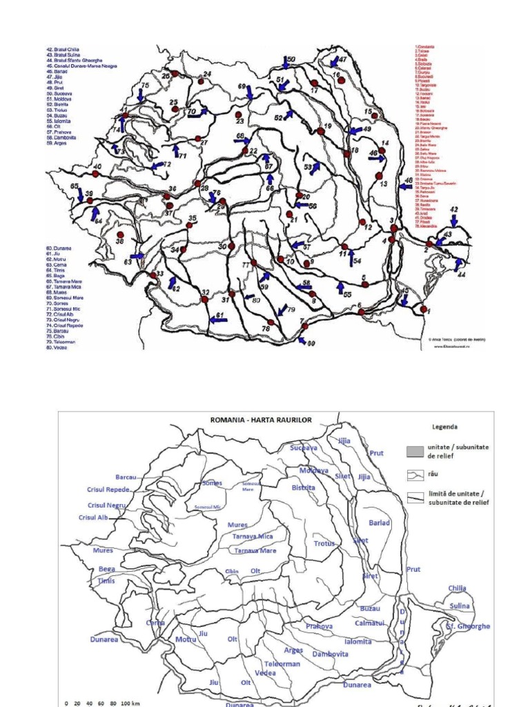 Harta Rauri + Harta Rauri Și Orase | PDF