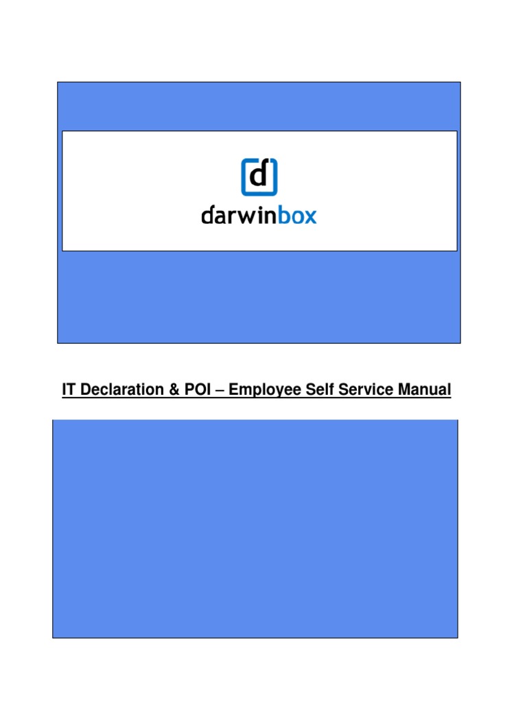 Darwinbox IT Declaration Proof Submission Manual FY22-23 | PDF | Taxes | Interest