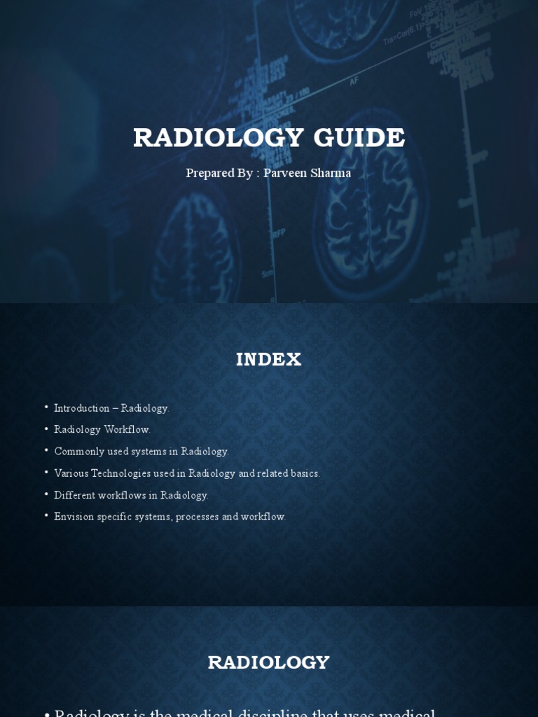 Radiology Introduction | PDF | Radiology | Anthropometry