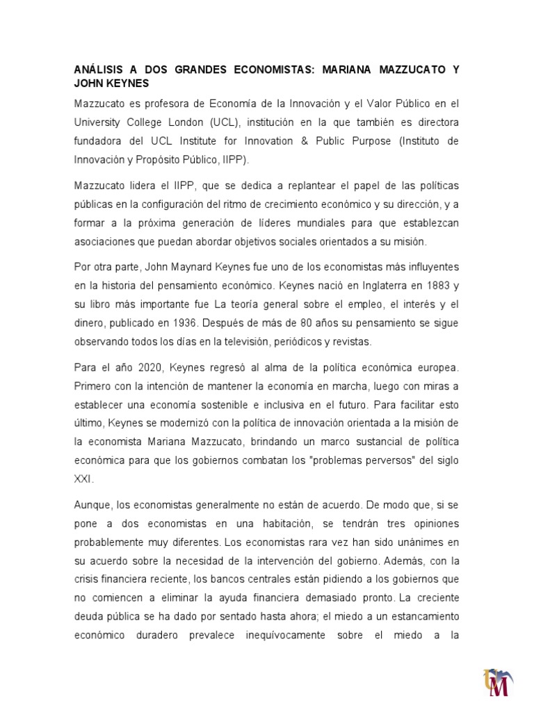 ENSAYO | PDF | John Maynard Keynes | Economista
