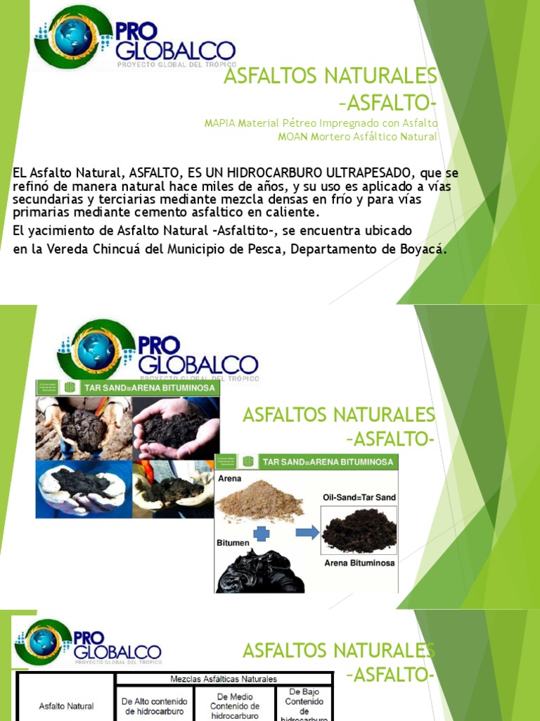Portafolio Proglobalco Asfaltos Naturale 2021 | PDF | Asfalto | Colombia