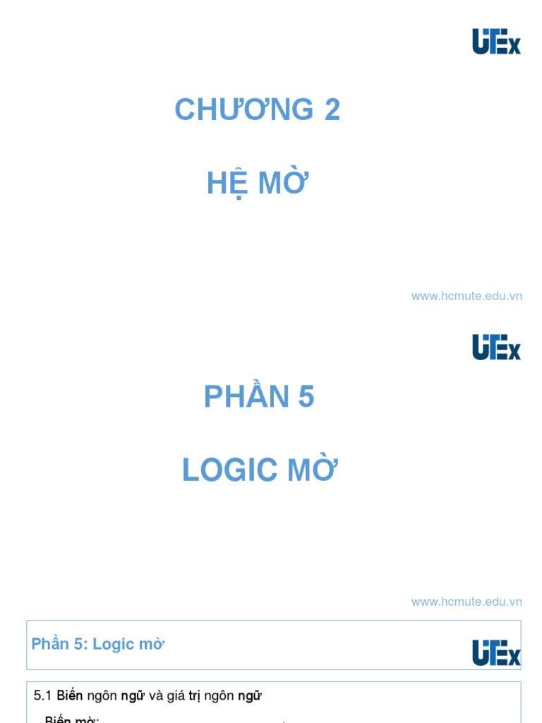 Chương 2 - phần 5 - logic Mờ | PDF