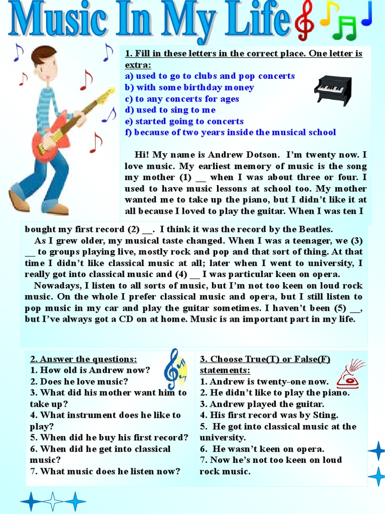 My Musical Journey: Exploring a Lifelong Love of Music | PDF ...