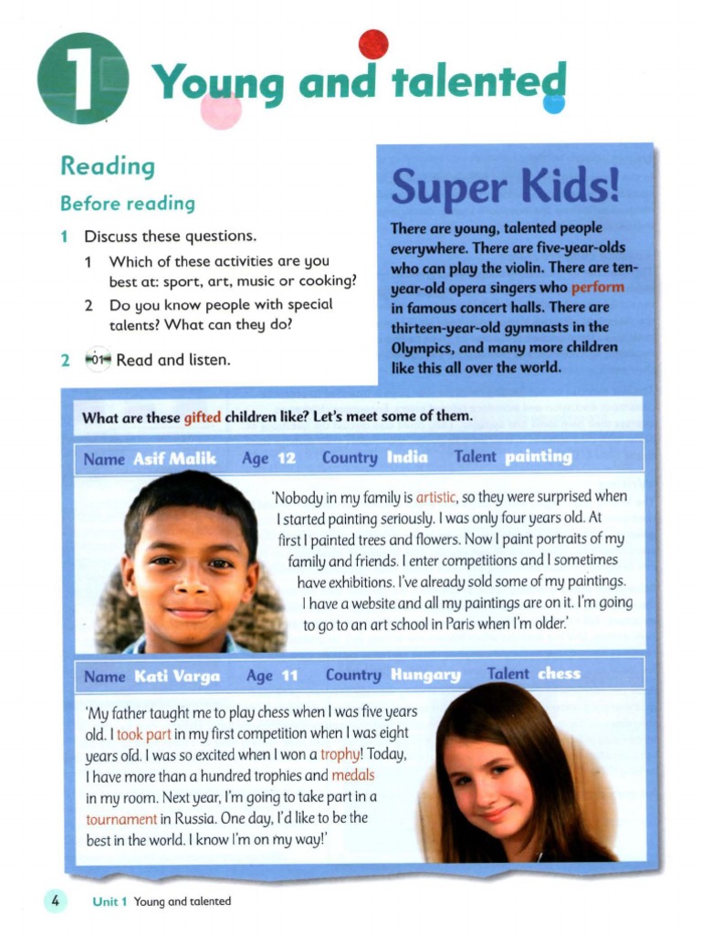 Skills Book 6 - Reading and Writing 1 (Yound and Talented) | PDF