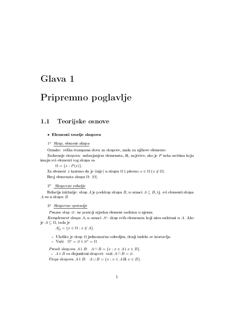 Glava 1 | PDF