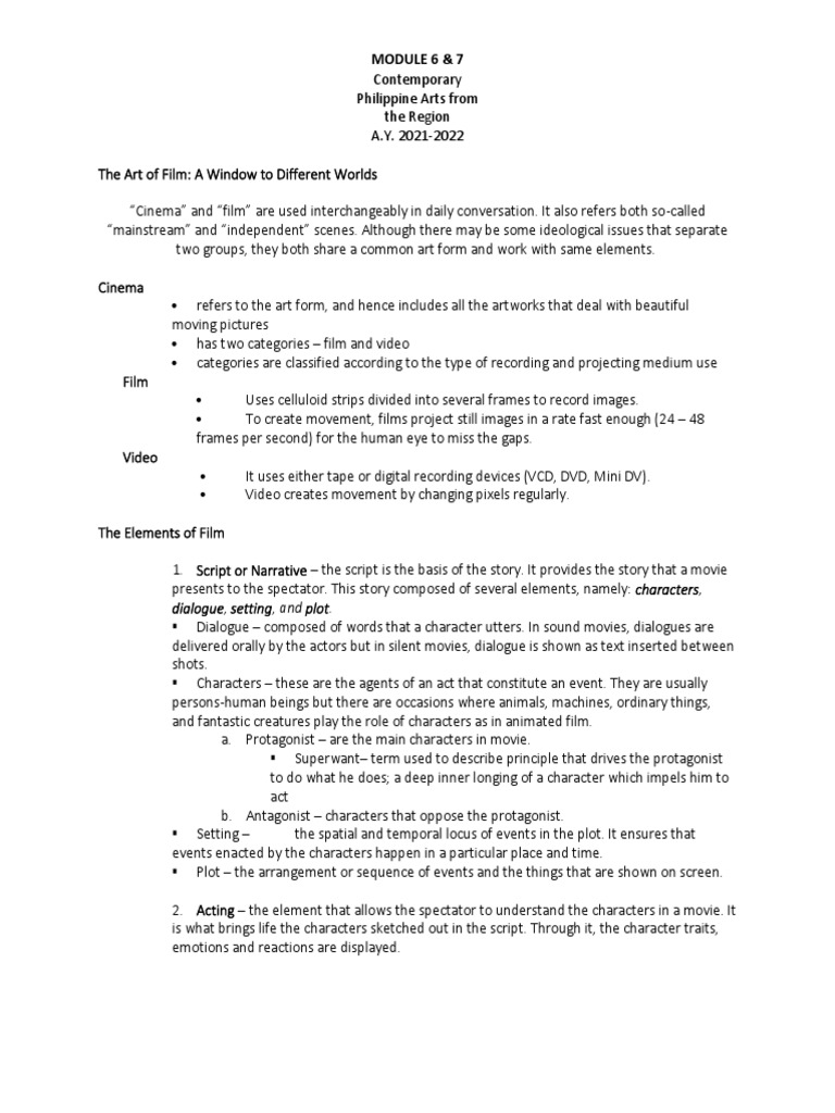 Cpar Module 6&7 (Finals) | Download Free PDF | Theatre | Shadow