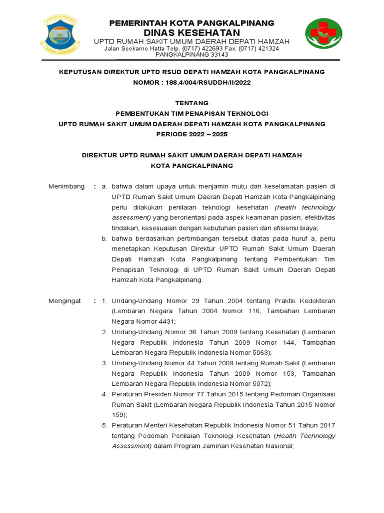 SK Tim Penapisan Teknologi | PDF