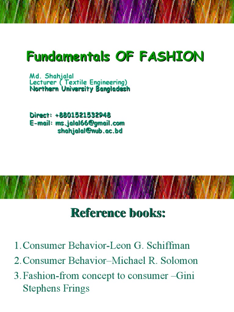 Fundamentals of Fashion: An Overview of Fashion Theories, Cycles ...