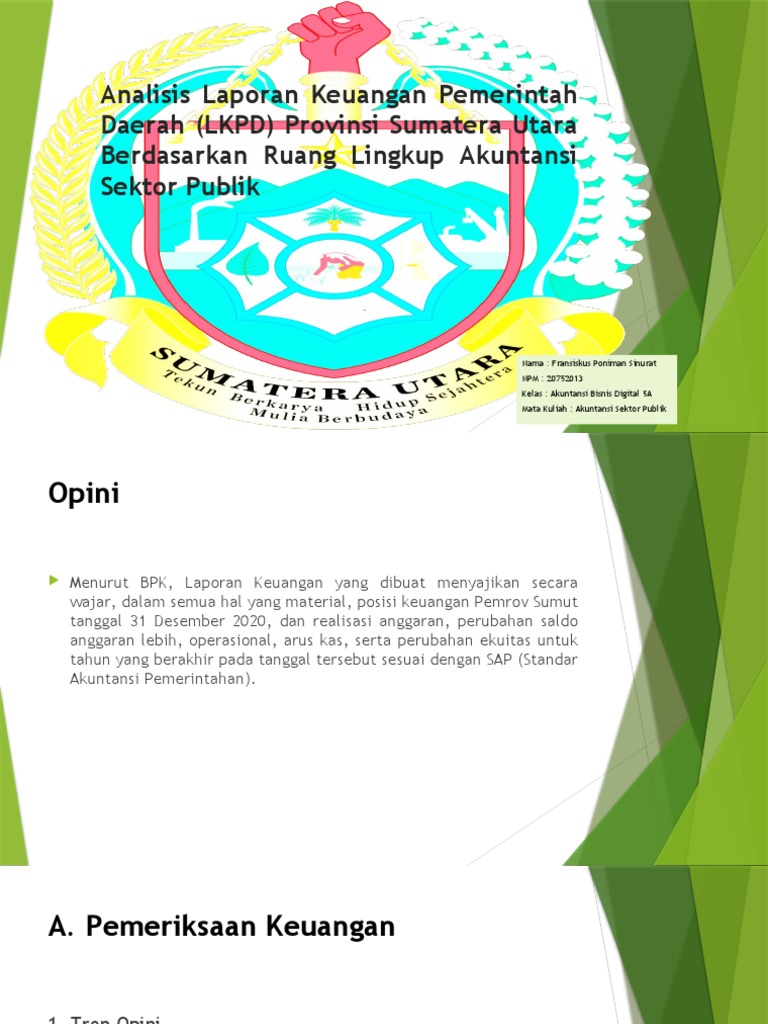 Analisis LKPD Sumatera Utara 2020 | PDF