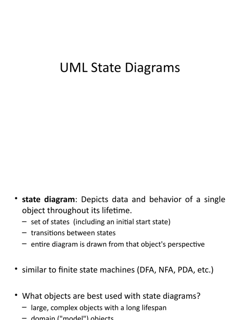 UML State Diagrams | PDF