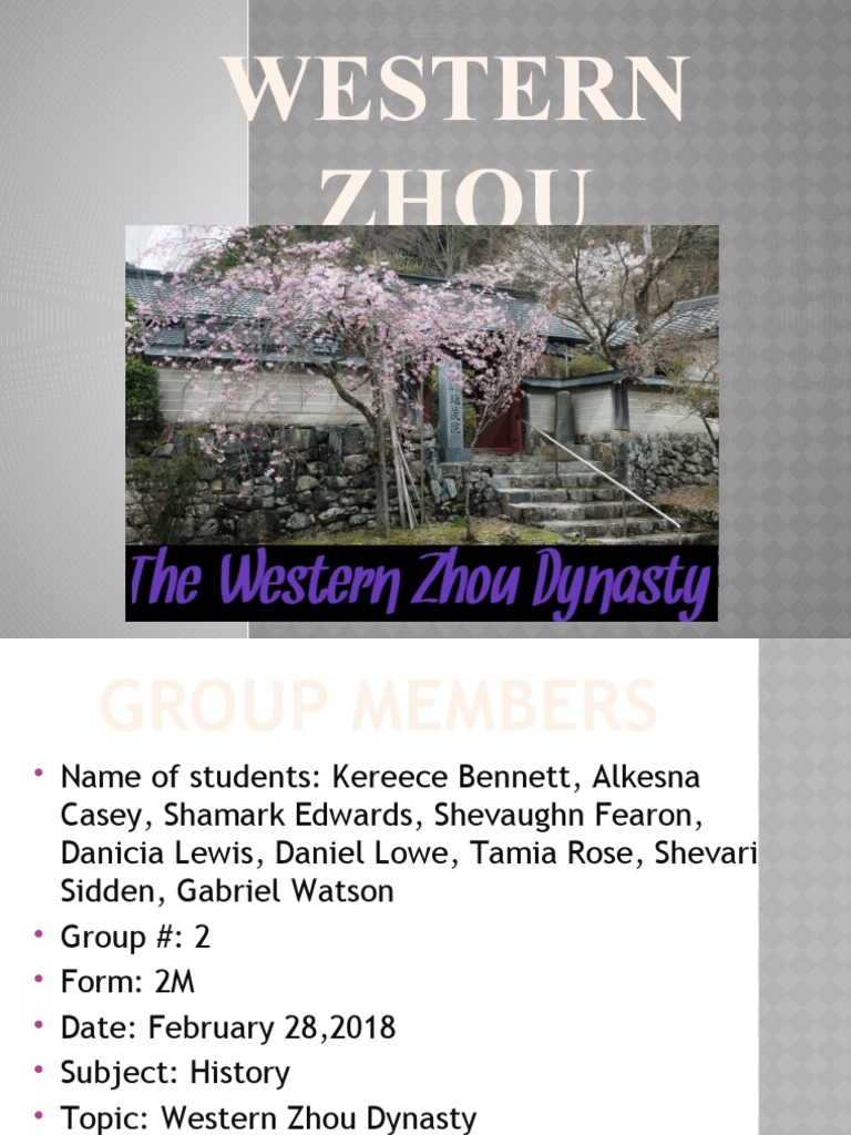 Western Zhou | PDF | China | World Politics