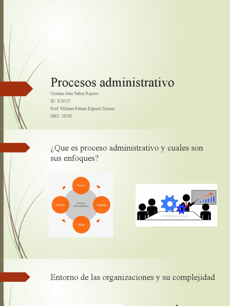 Procesos Administrativo | PDF