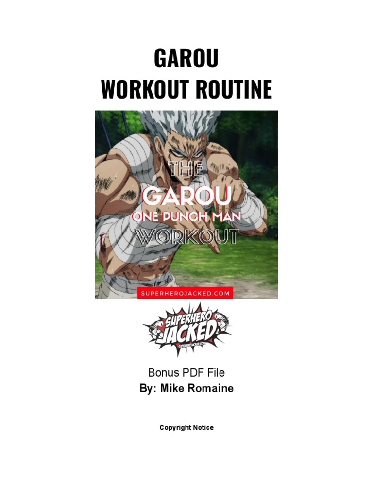 Garou Workout PDF | PDF | Weight Training | Recreation