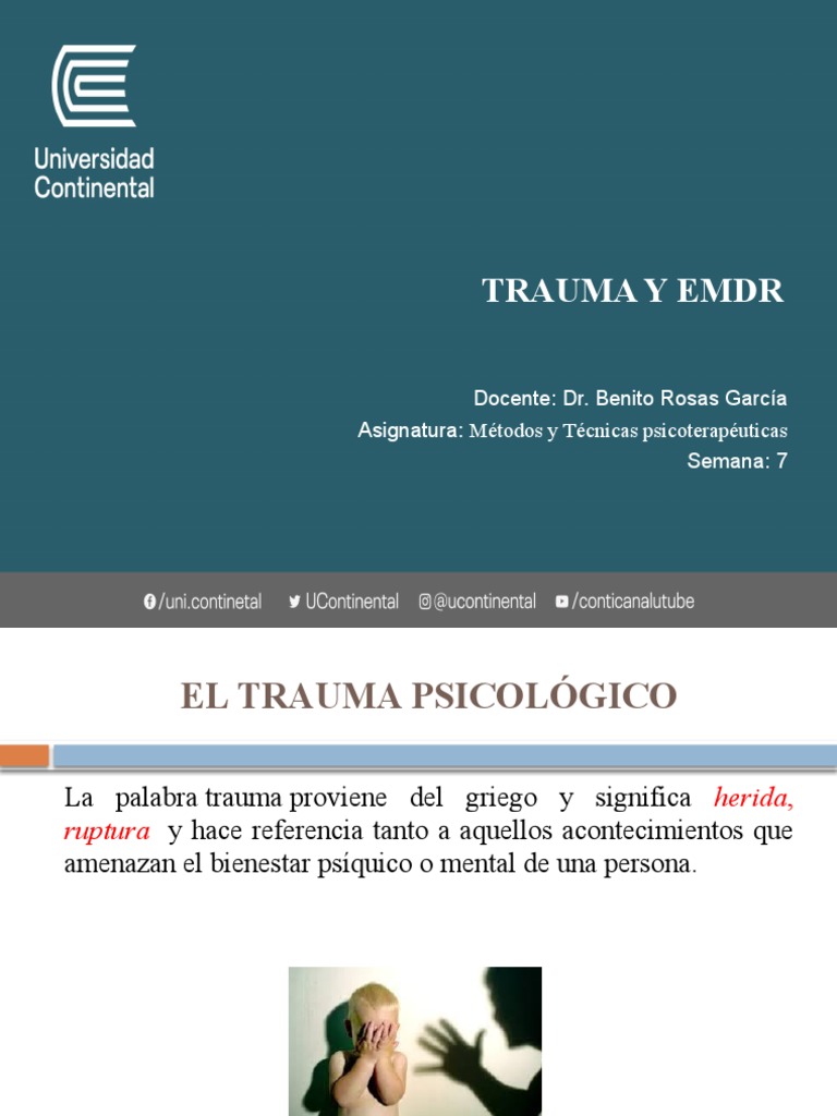 Comprendiendo el trauma psicológico y la terapia EMDR | PDF | Trauma psicólogico ...