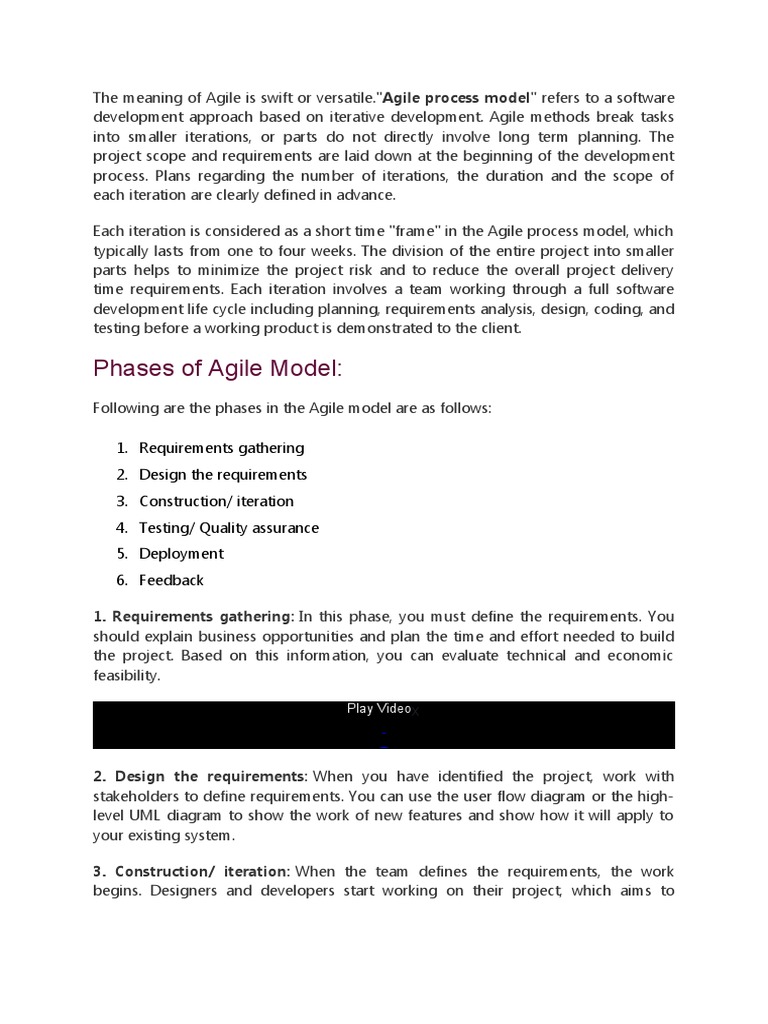 The Meaning of Agile Is Swift or Versatile | PDF | Agile Software Development | Computing