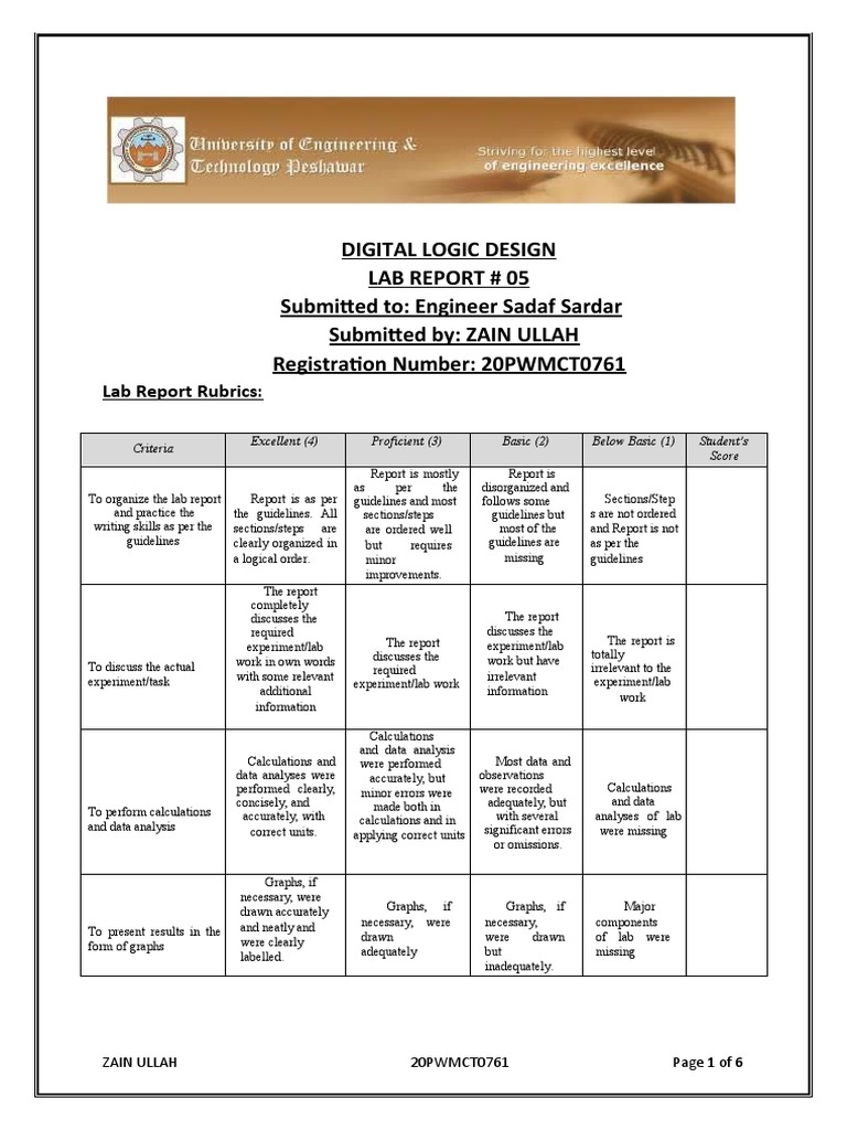 DLD - Lab# 05 | Download Free PDF | Data Analysis | Data