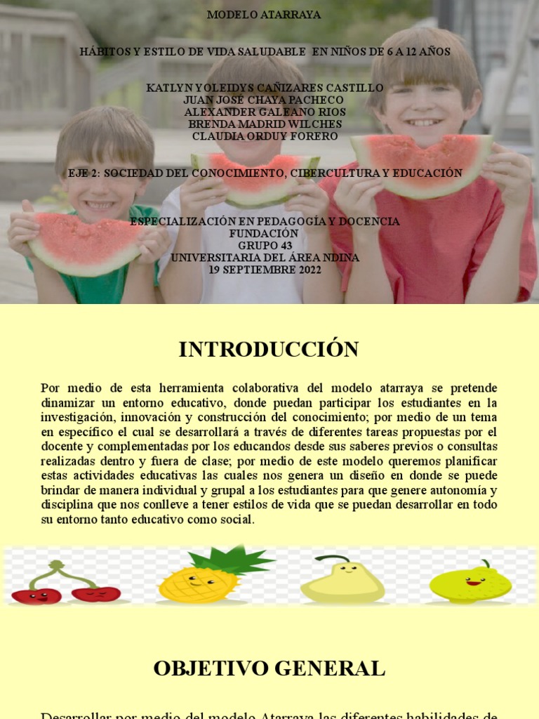 Modelo Atarraya - Presentacion | PDF | Método de enseñanza | Maestros