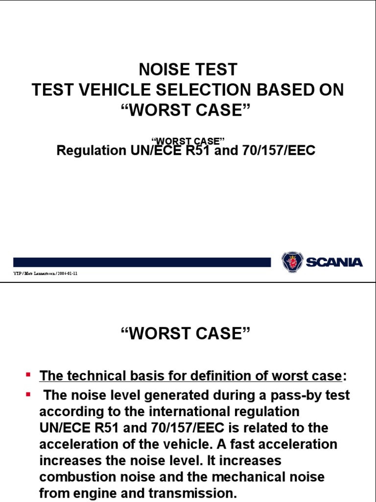 Scania Worst Case | PDF | Tire | Engines