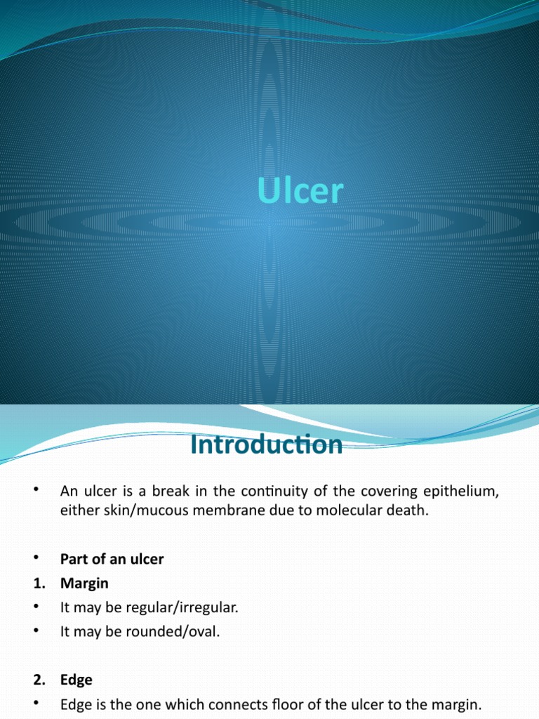 Ulcer | PDF | Wound | Ischemia