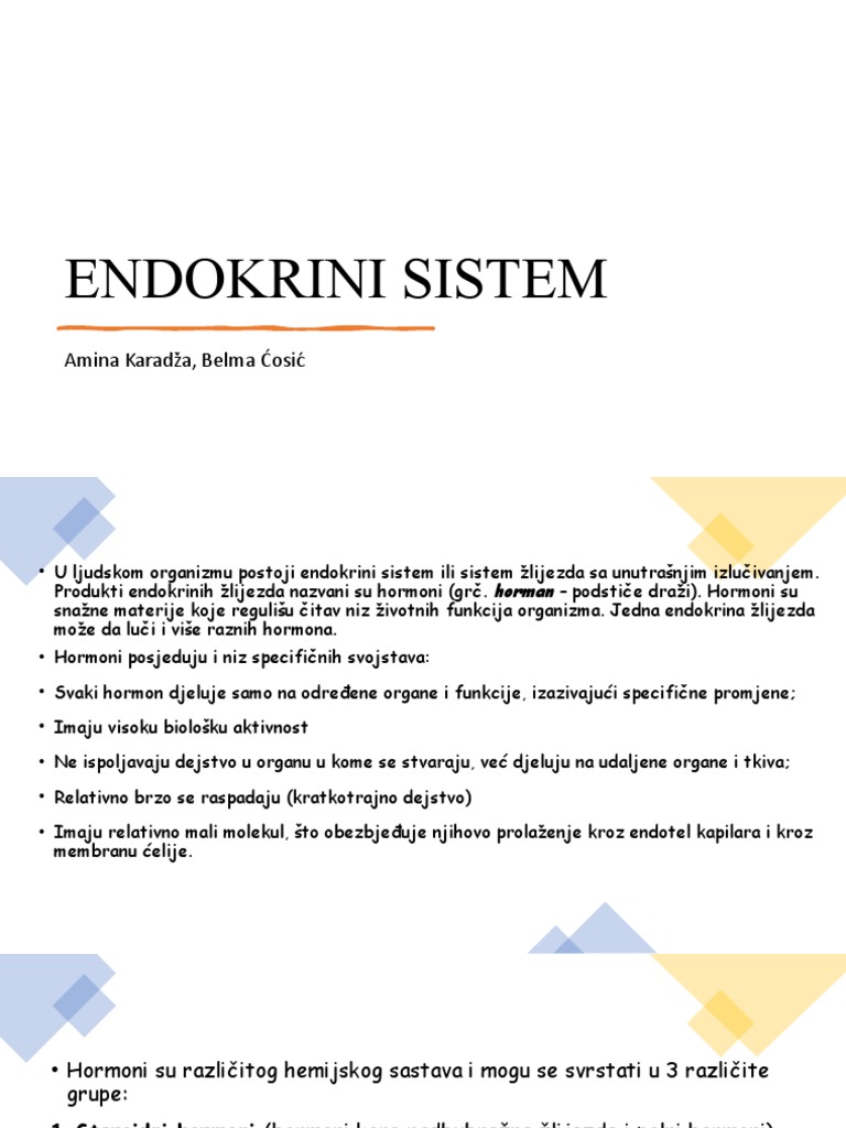 Endokrini Sistem | PDF