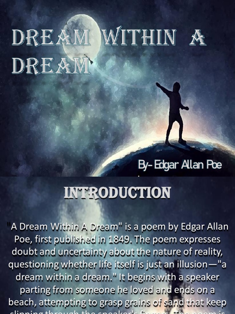 A Dream Within A Dream Presentation | PDF | Dream | Poetry