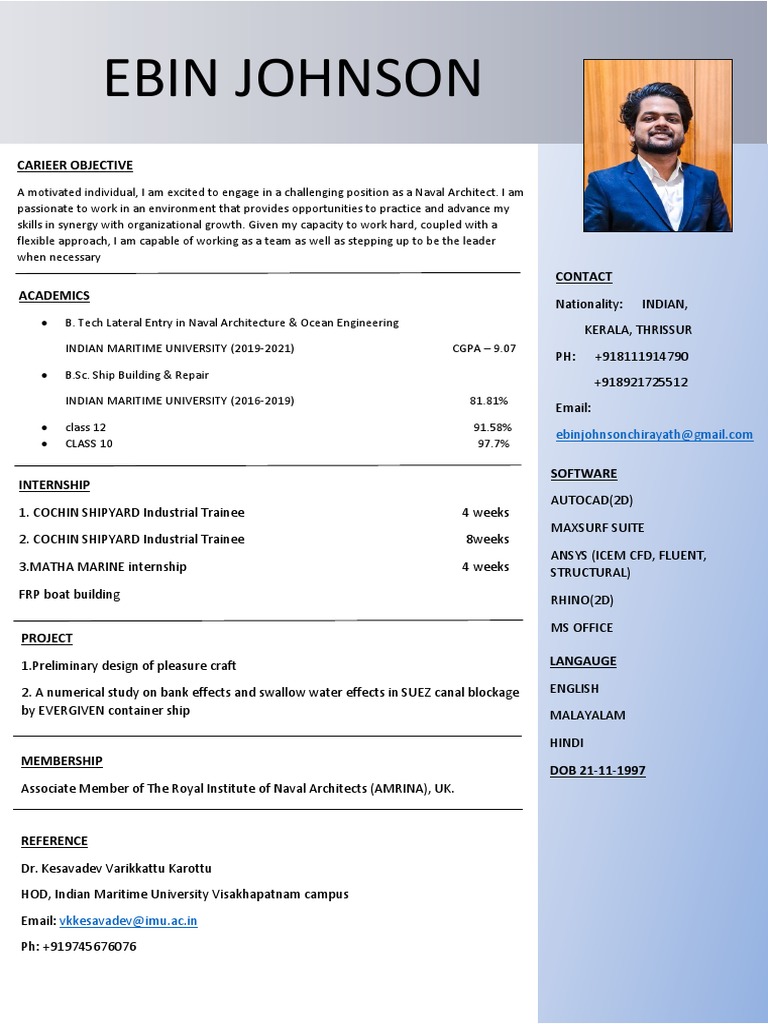 Ebin Johnson | PDF | Watercraft | Engineering